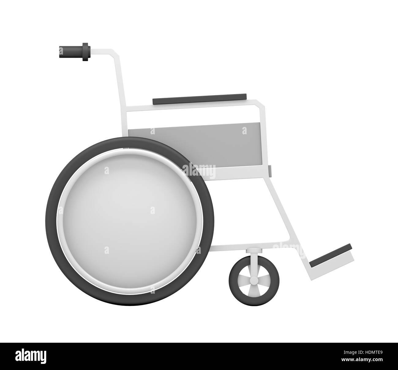 Wheelchair. Isolated on White Background Stock Photo - Alamy