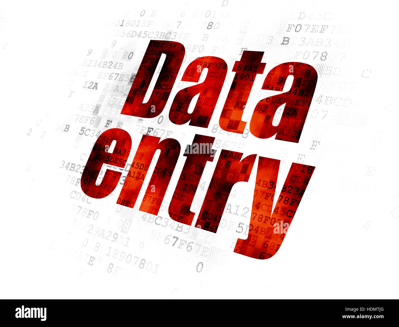 Information concept: Data Entry on Digital background Stock Photo - Alamy