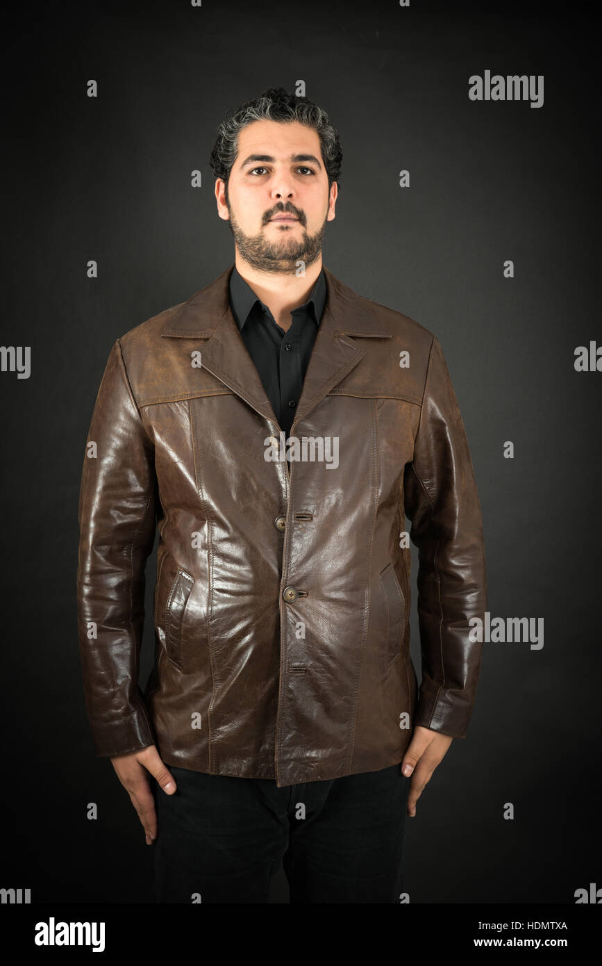 Handsome man doing different expressions in different sets of clothes ...