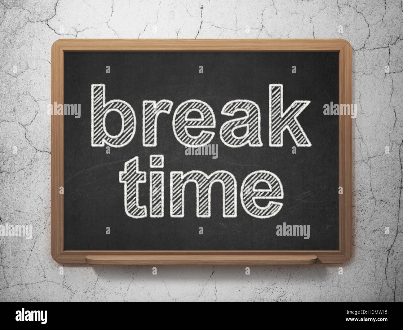Timeline concept: Break Time on chalkboard background Stock Photo - Alamy