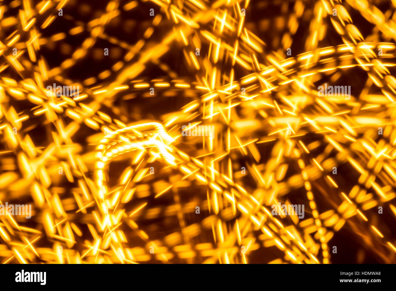 Bright Orange Dashed Line Lights Abstract Background Stock Photo - Alamy