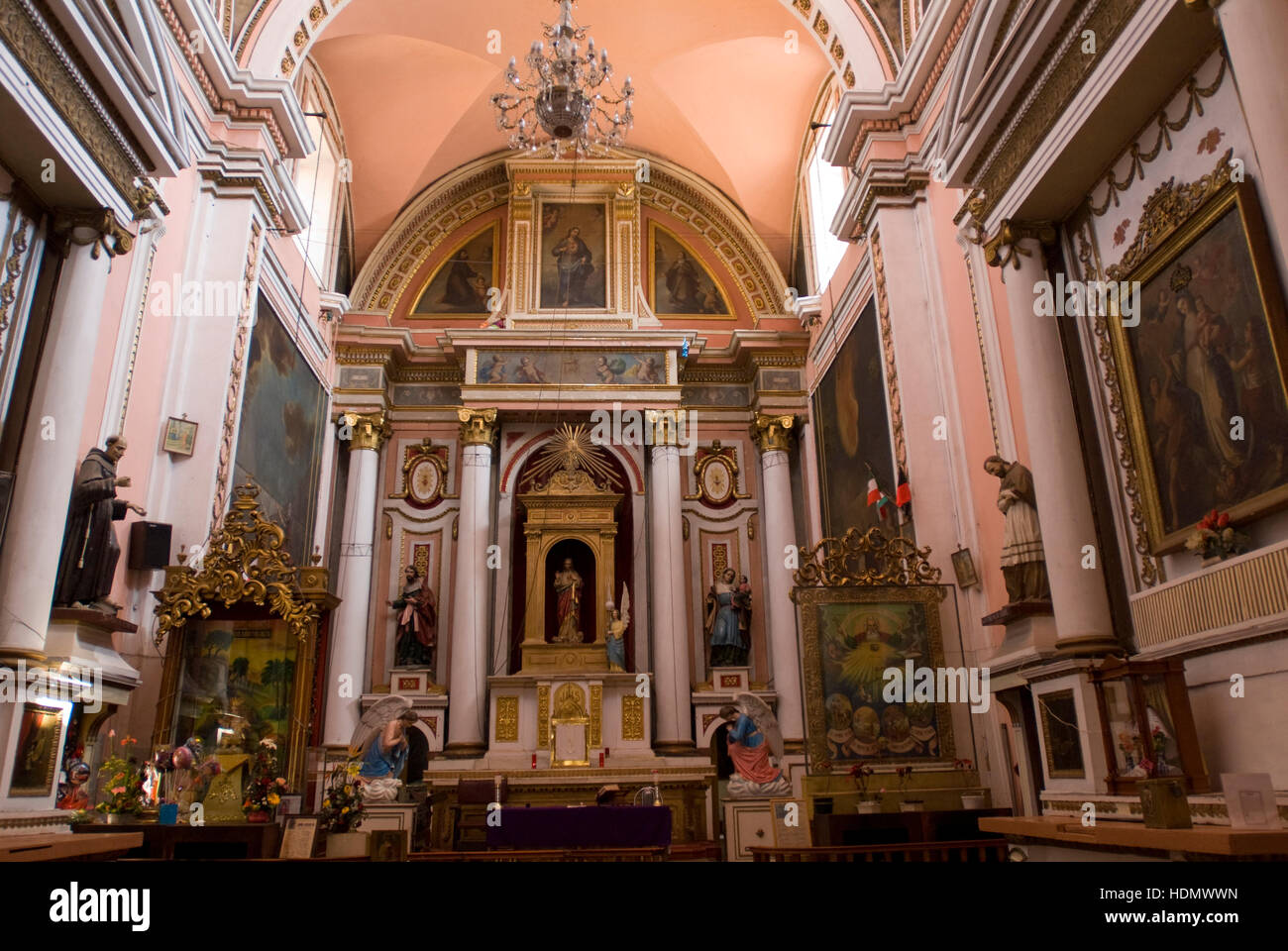 Convent Temple of San Joaquin and Santa Ana, Puebla, Mexico Stock Photo ...