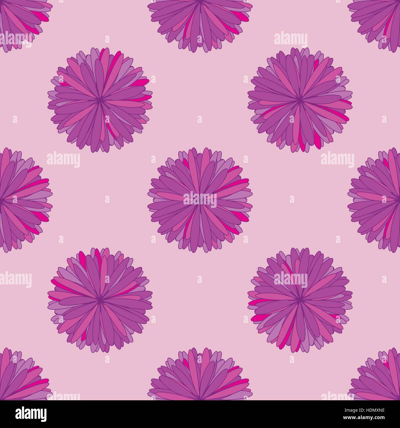 Seamless pattern with beautiful big flowers Stock Vector Image & Art ...