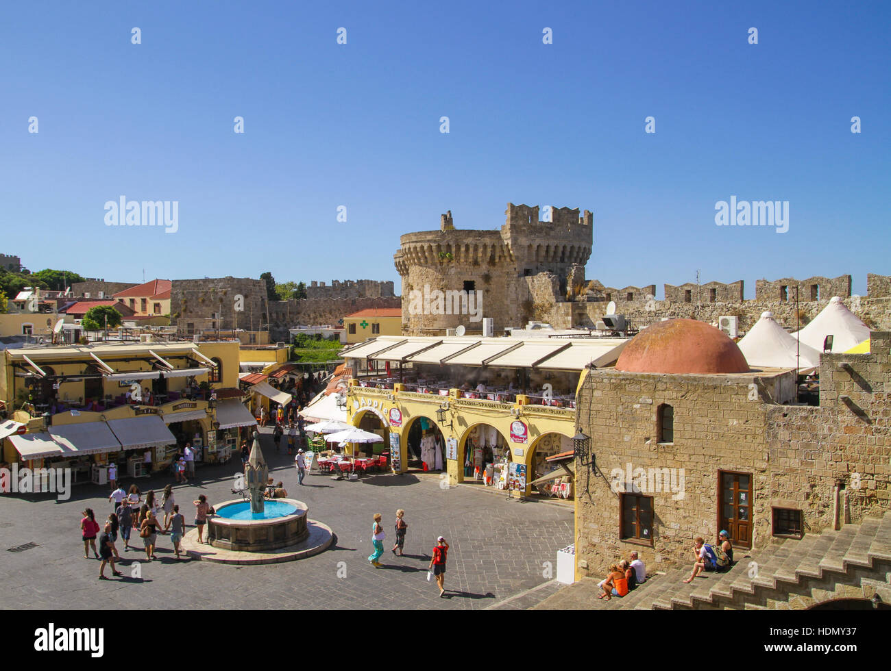 Central market in Rhodes. Greece Stock Photo - Alamy