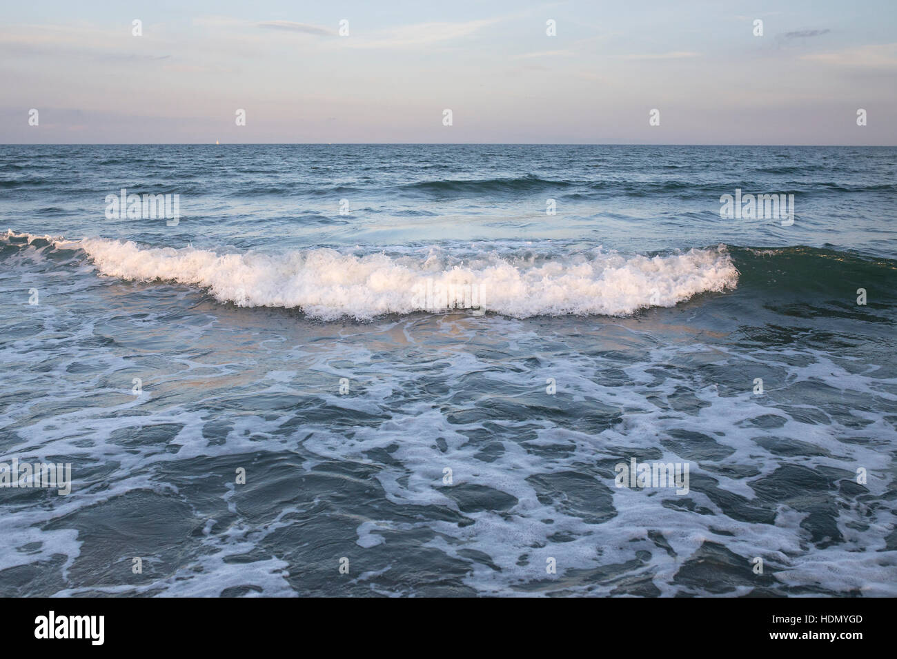 Deep blue sea waves splashing, Catania, Sicily coast Stock Photo - Alamy