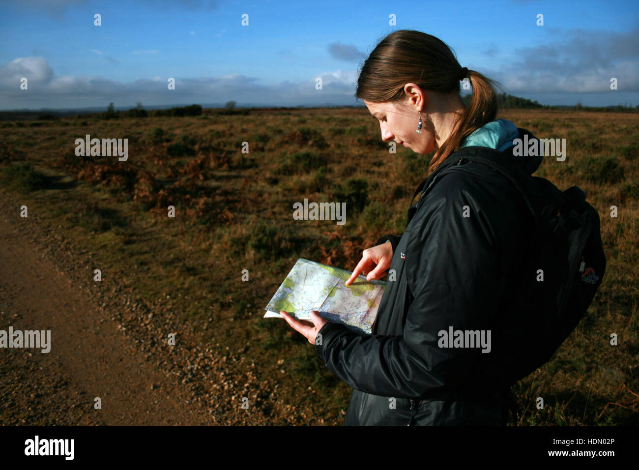 Walking trails map hi-res stock photography and images - Alamy
