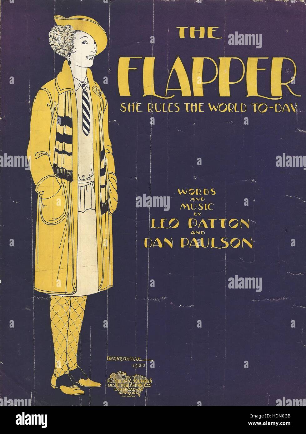 "The Flapper, She Rules the World Today" 1922 Sheet Music Cover Stock ...