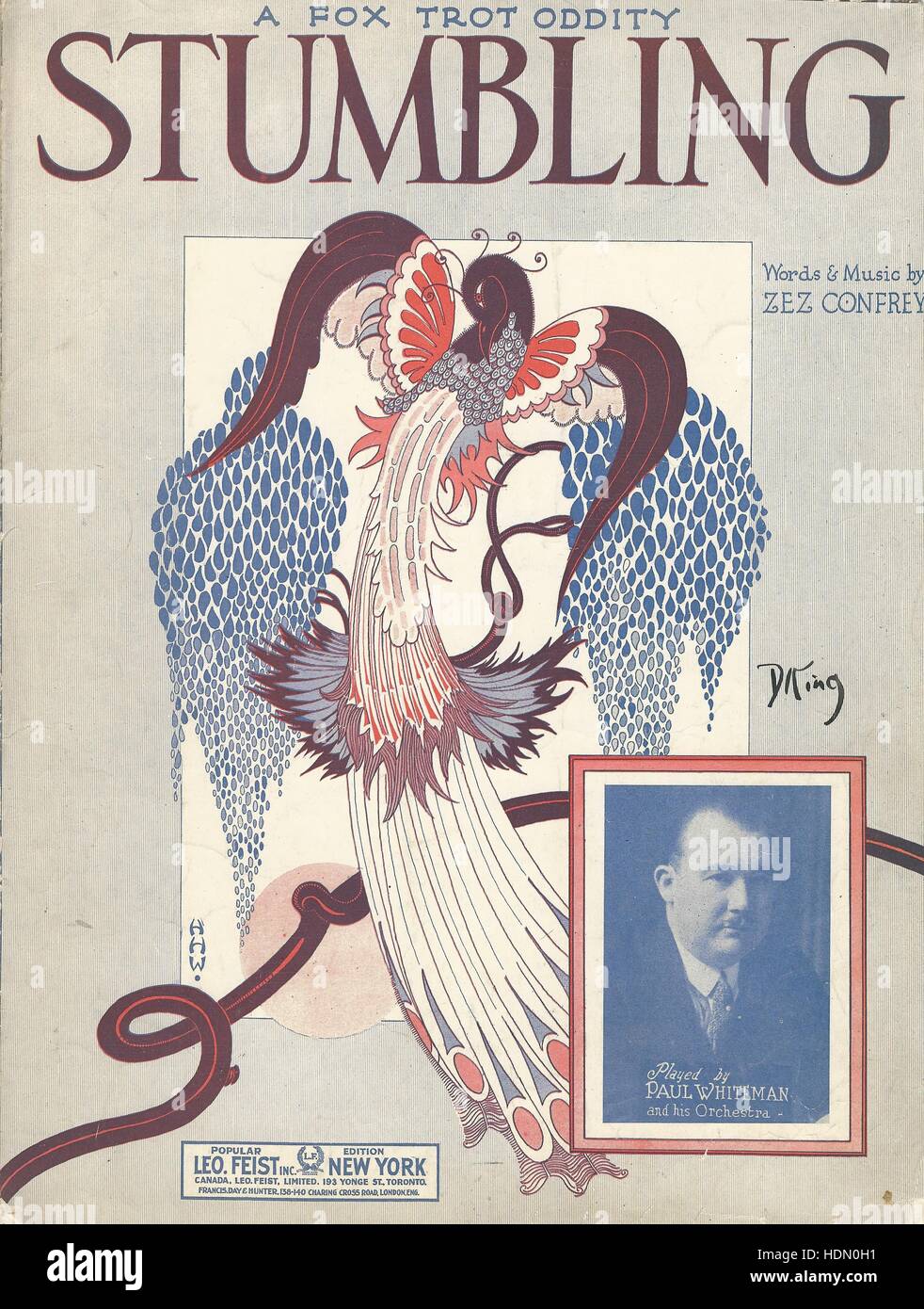 "Stumbling" 1922 Sheet Music Cover Stock Photo - Alamy