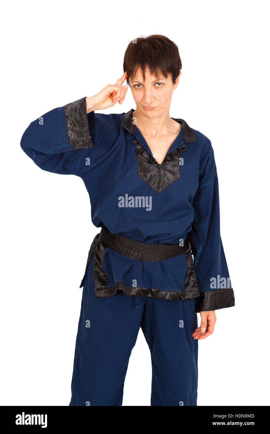 Beautiful woman doing different expressions in different sets of ...