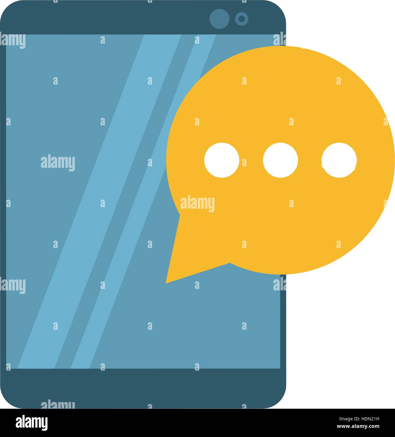 mobile device bubble speech dialog Stock Vector Image & Art - Alamy