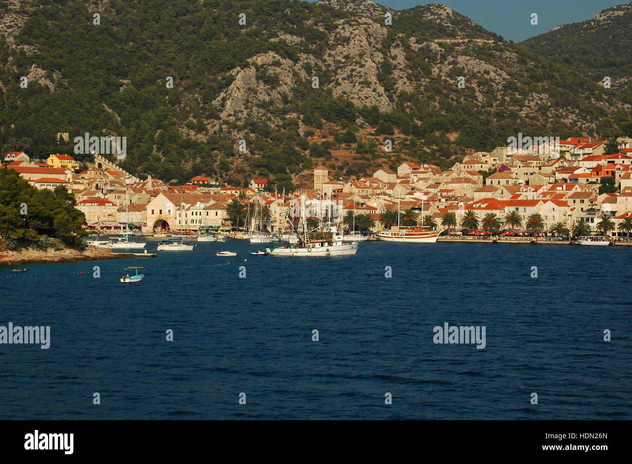 Port of Hvar, Croatia Stock Photo - Alamy