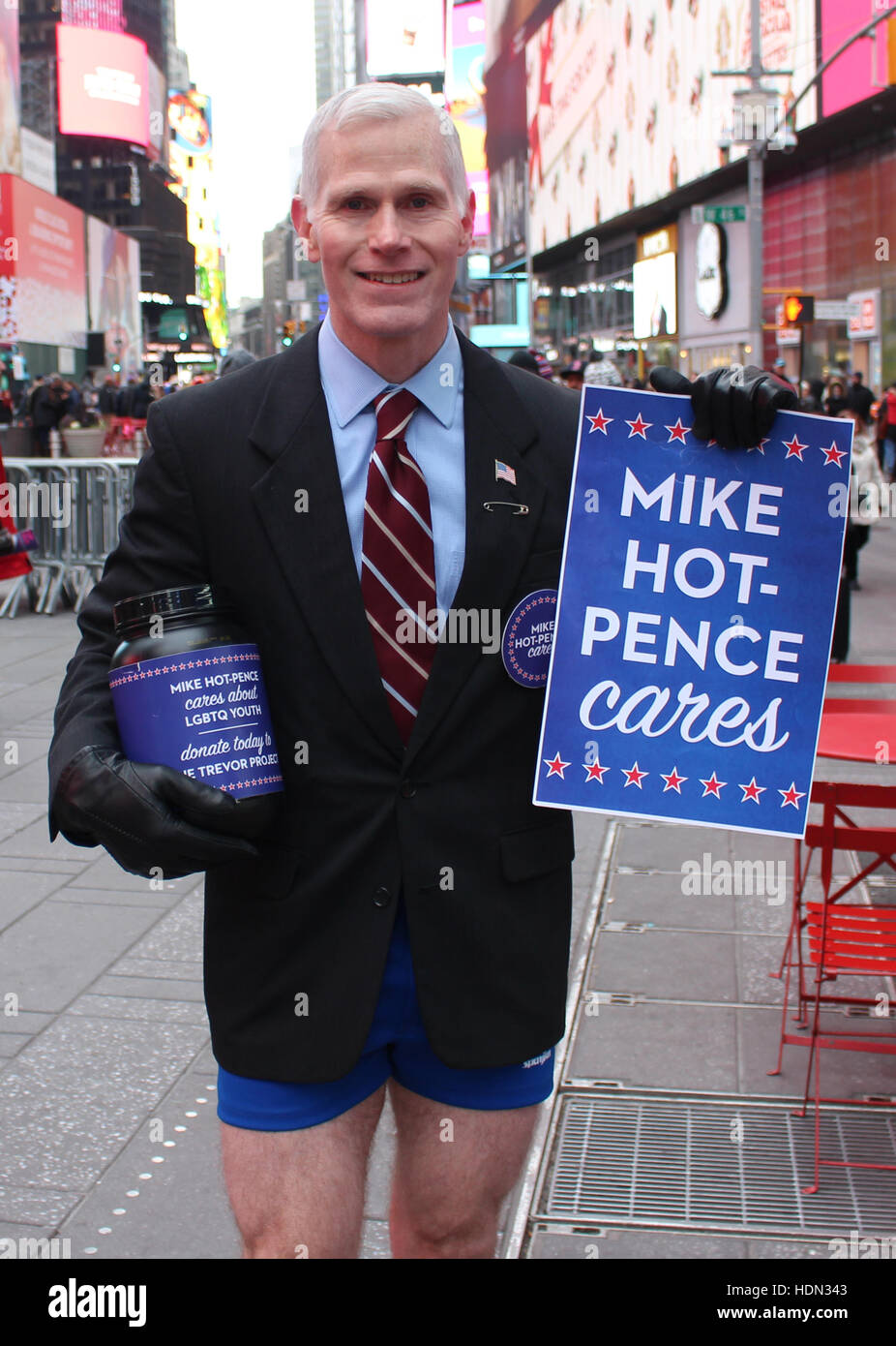 Glen Pannell (51) appearing under the alias "Mike Hot-Pence" collecting ...