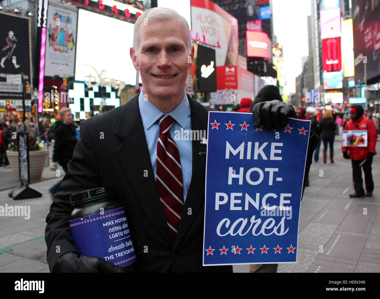 Glen Pannell (51) appearing under the alias "Mike Hot-Pence" collecting ...