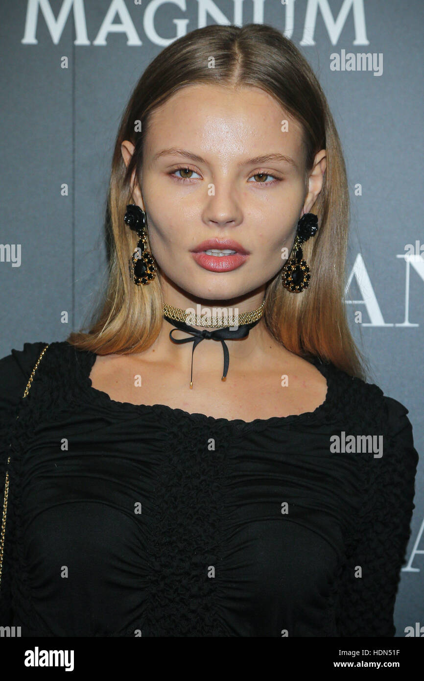 Warsaw Poland 12th Dec 2016 Magdalena Frackowiak Polish Fashion Model And Jewelry Designer