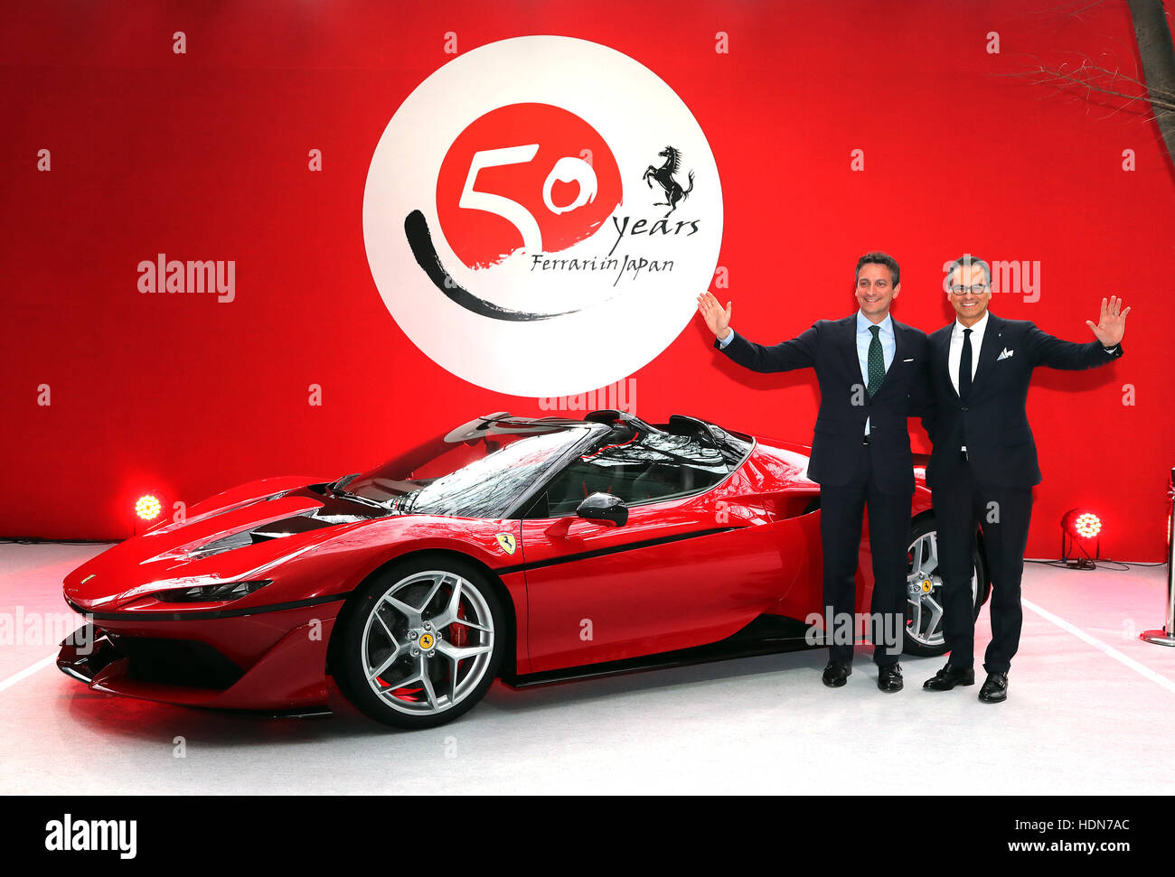 Tokyo, Japan. 13th Dec, 2016. Italian sports car maker Ferrari senior ...