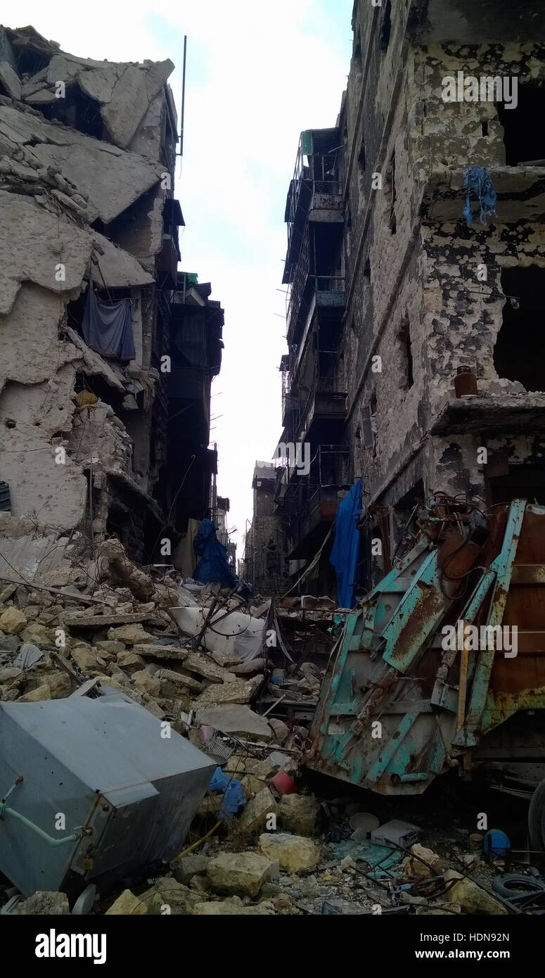 Destruction Aleppo Syria Civil War High Resolution Stock Photography ...