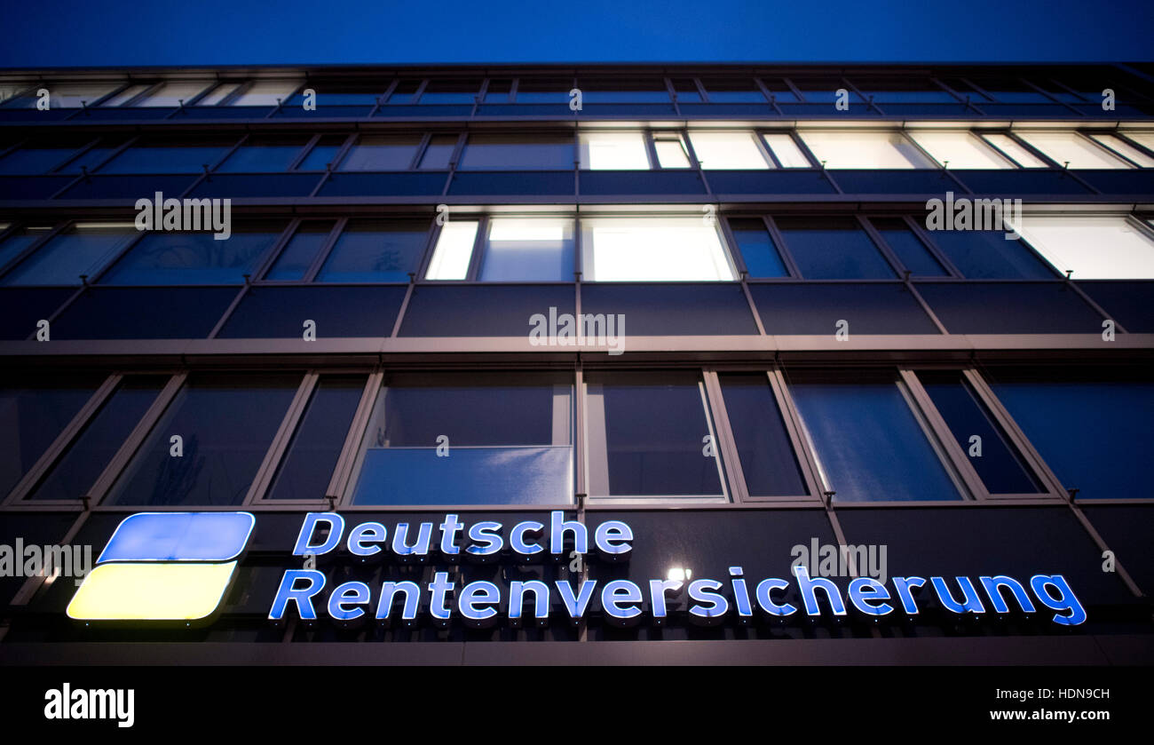 Hanover, Germany. 14th Dec, 2016. View of the logo at the information ...