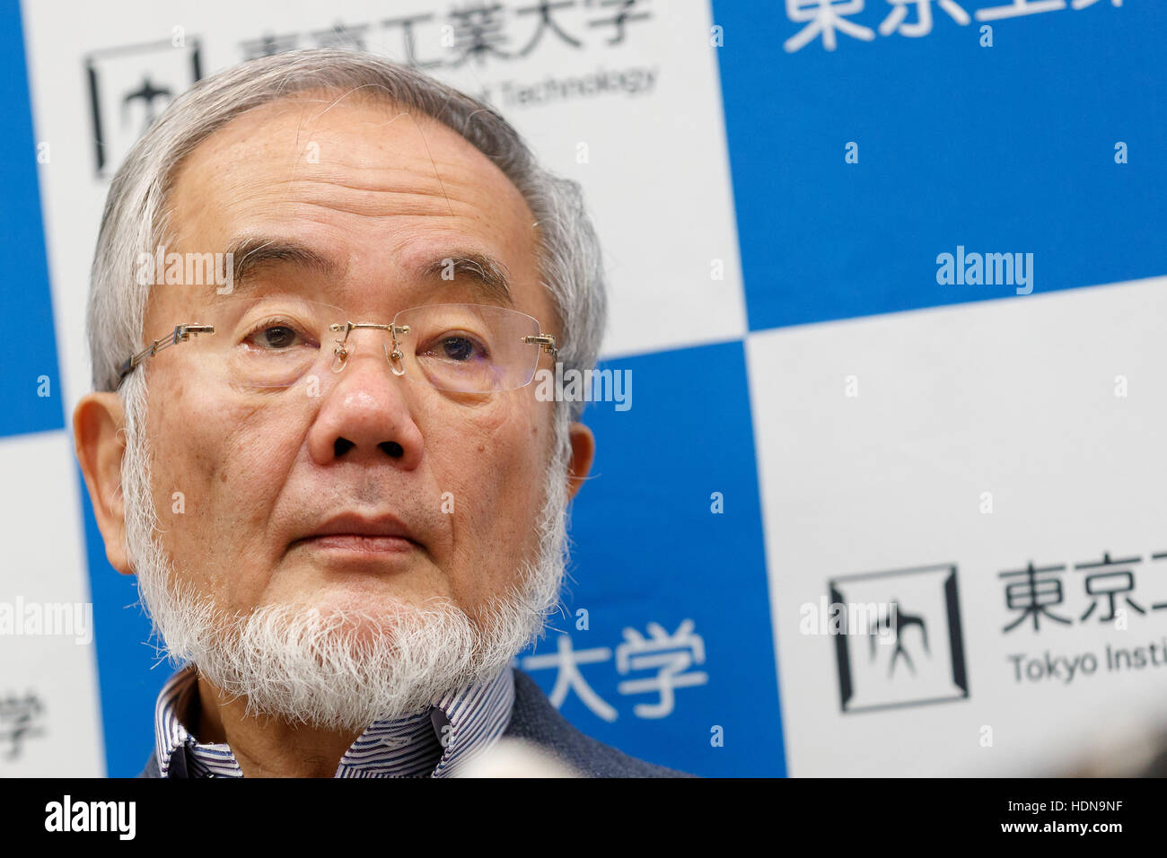 Tokyo, Japan. 14th Dec, 2016. Professor Yoshinori Ohsumi winner of the ...