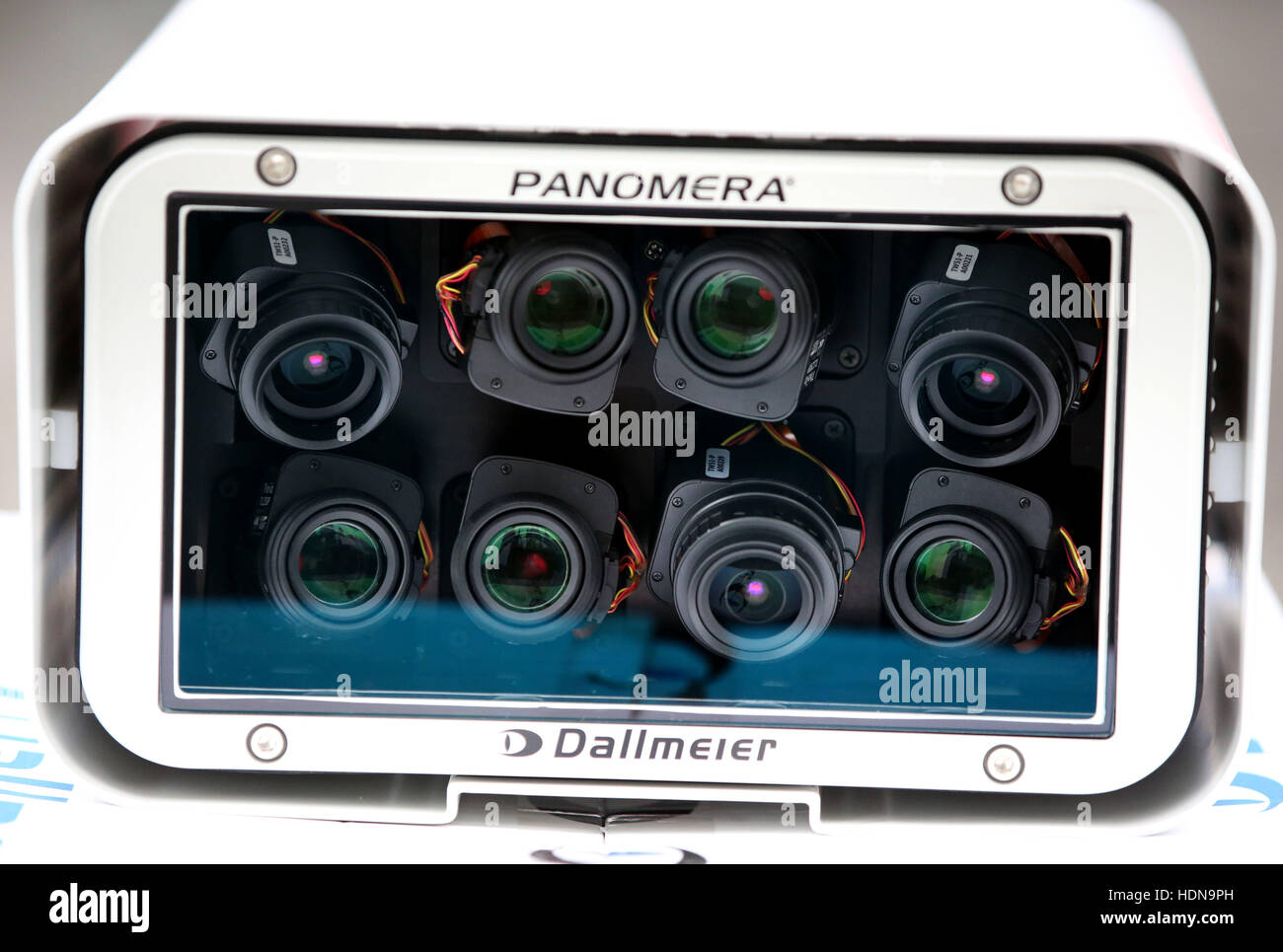 Cologne, Germany. 14th Dec, 2016. A new surveillance camera can be seen ...