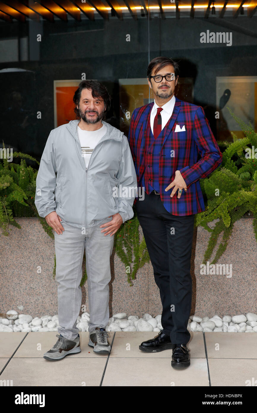 Rome, Italy. 14th December, 2016. Italian comic duo Lillo and Greg ...