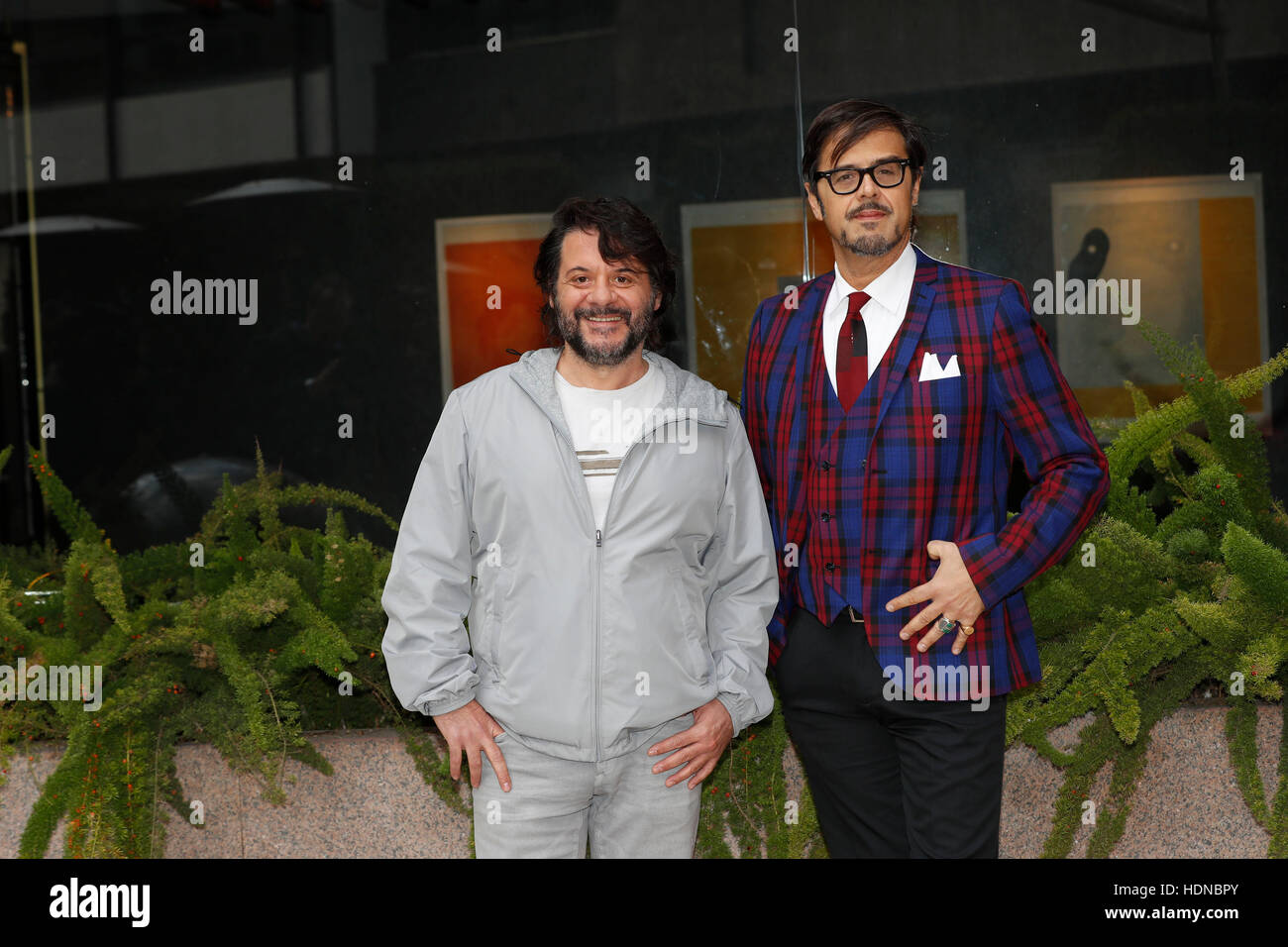 Rome, Italy. 14th December, 2016. Italian comic duo Lillo and Greg ...