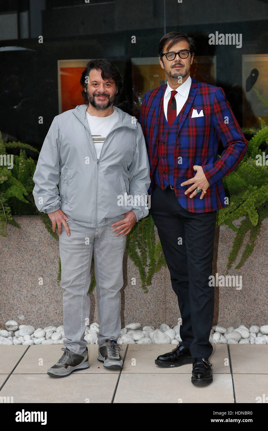 Rome, Italy. 14th December, 2016. Italian comic duo Lillo and Greg ...