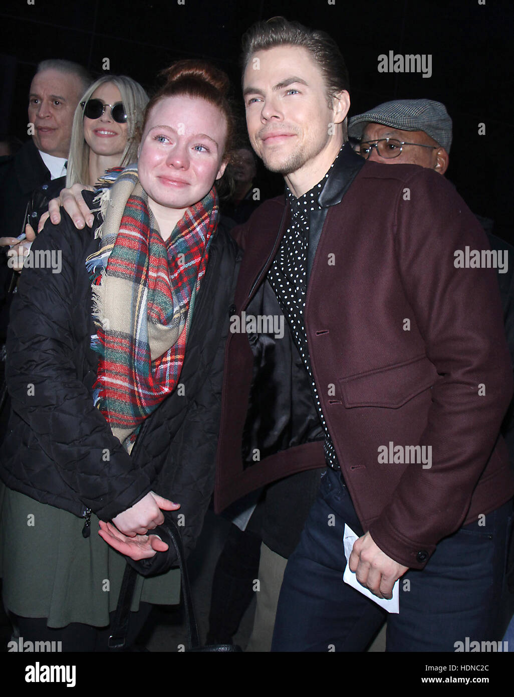 New York, NY, USA. 14th Dec, 2016. Derek Hough seen leaving an ...