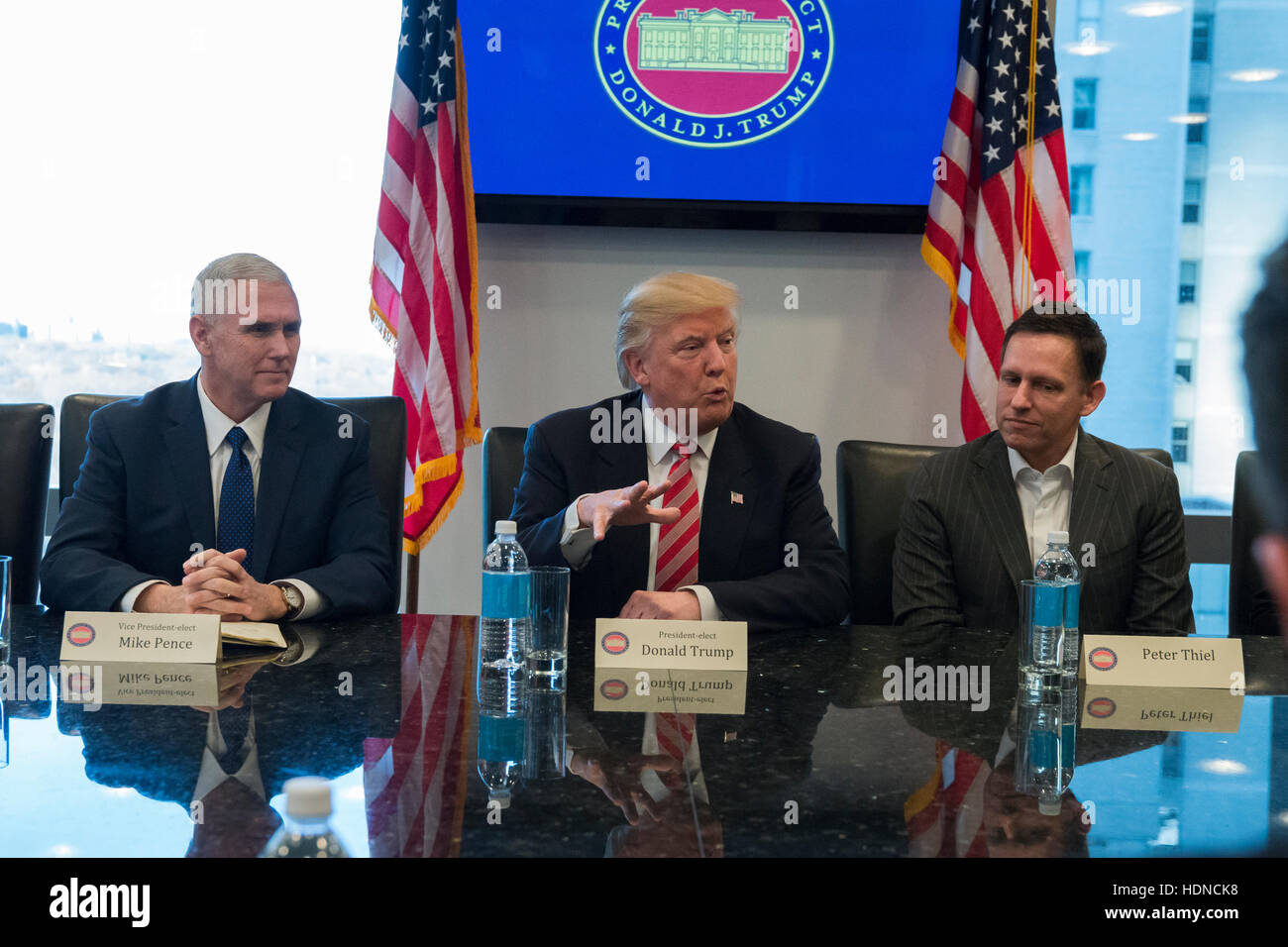 New York, USA. 14th December, 2016. United States President-elect ...
