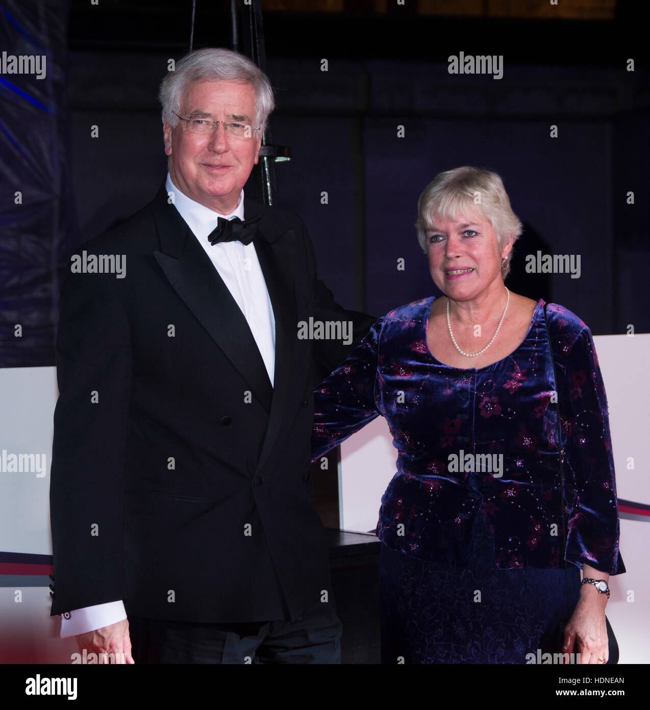 London, UK. 14th Dec, 2016. Defence Secretary Michael Fallon with his ...