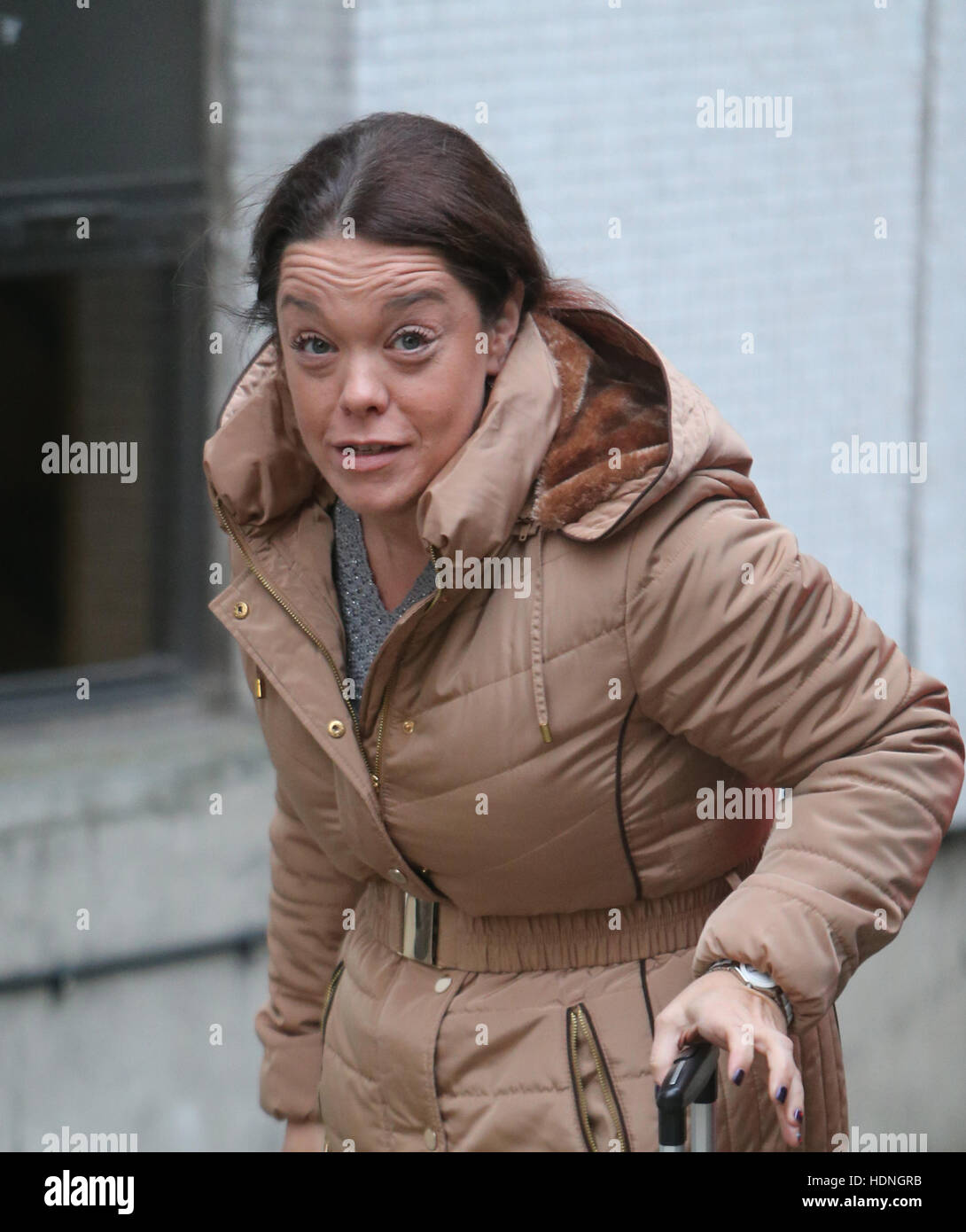 Lisa Riley outside ITV Studios Featuring: Lisa Riley Where: London ...