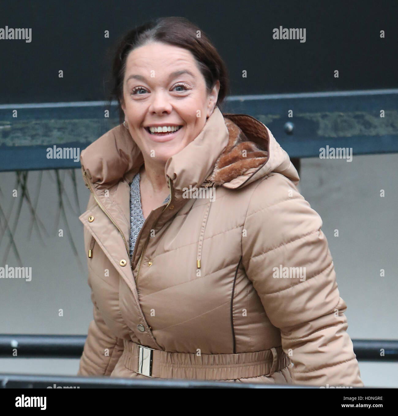 Lisa Riley outside ITV Studios Featuring: Lisa Riley Where: London ...