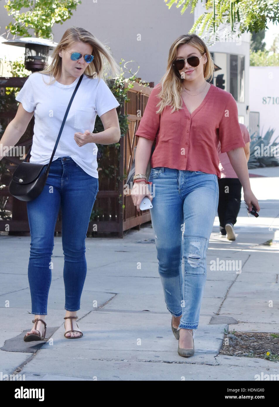 Hilary Duff out and about with a friend in Los Angeles Featuring ...