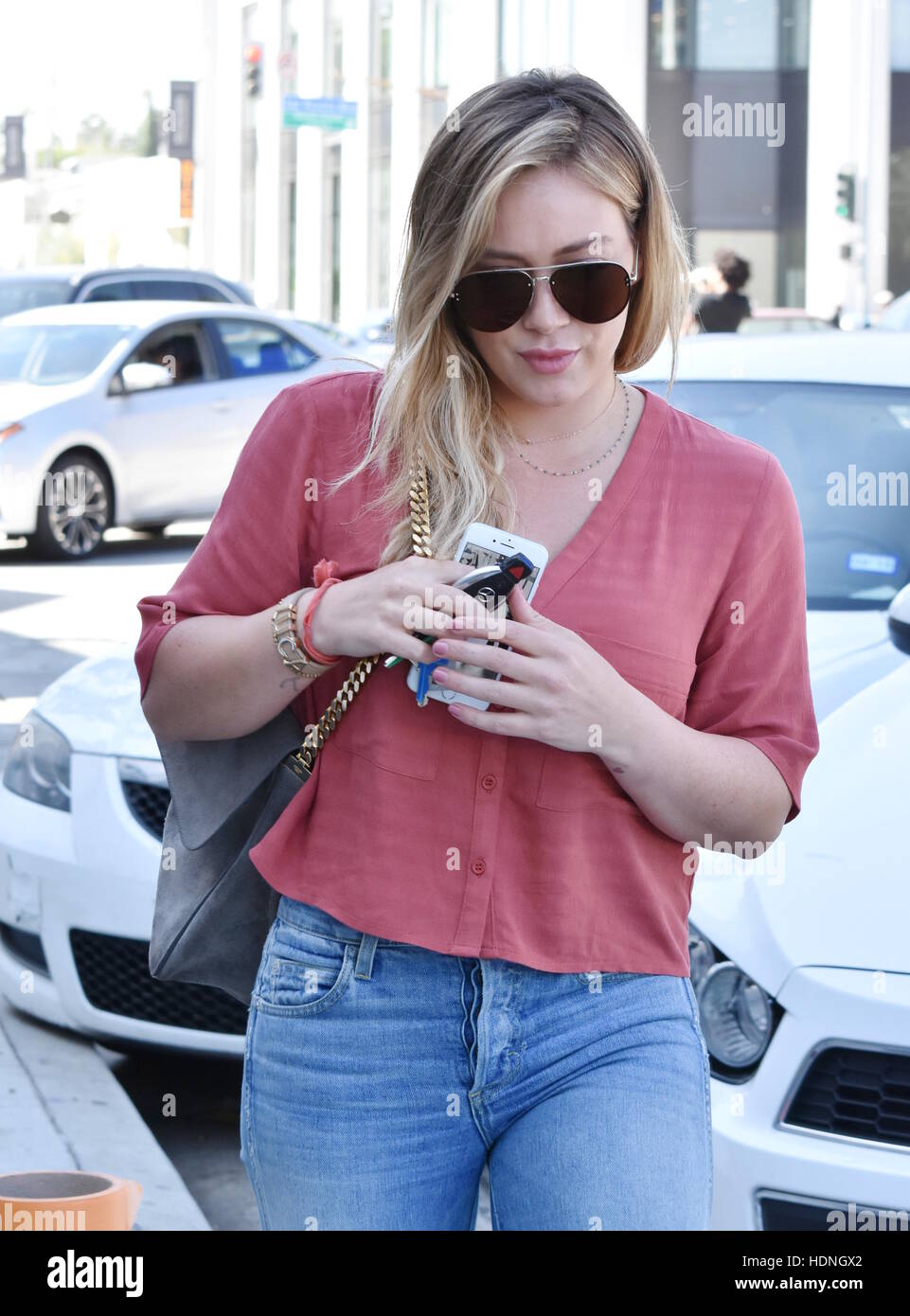 Hilary Duff out and about with a friend in Los Angeles Featuring ...