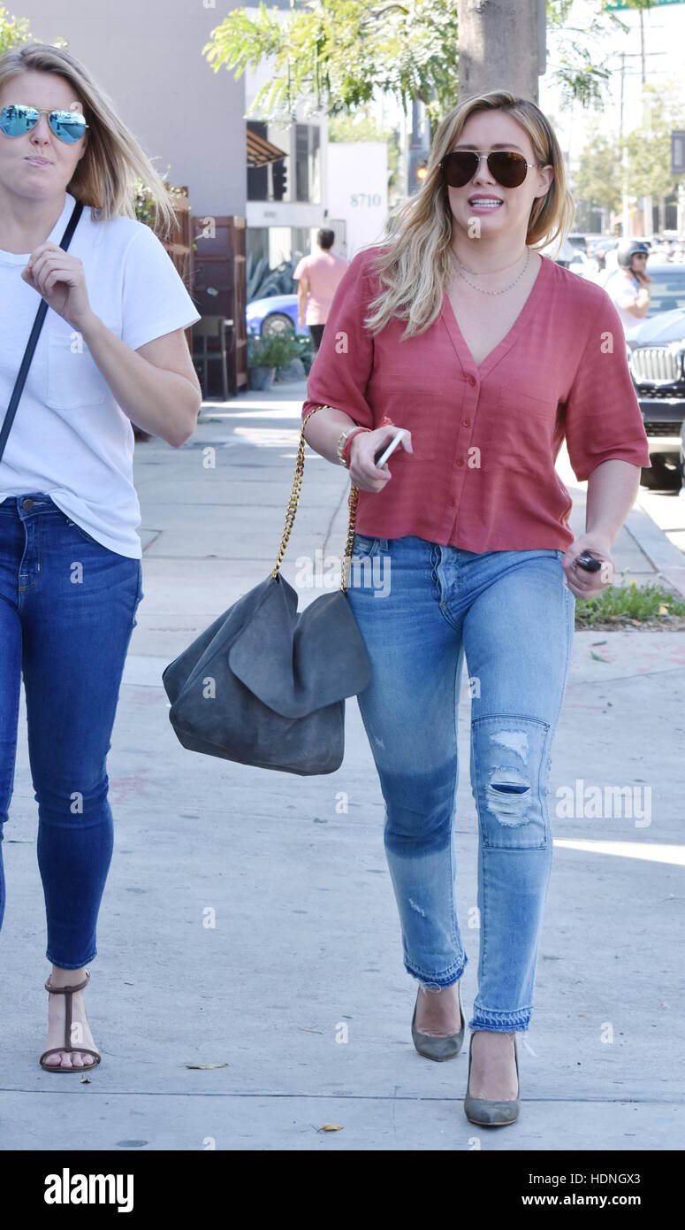 Hilary Duff out and about with a friend in Los Angeles Featuring ...