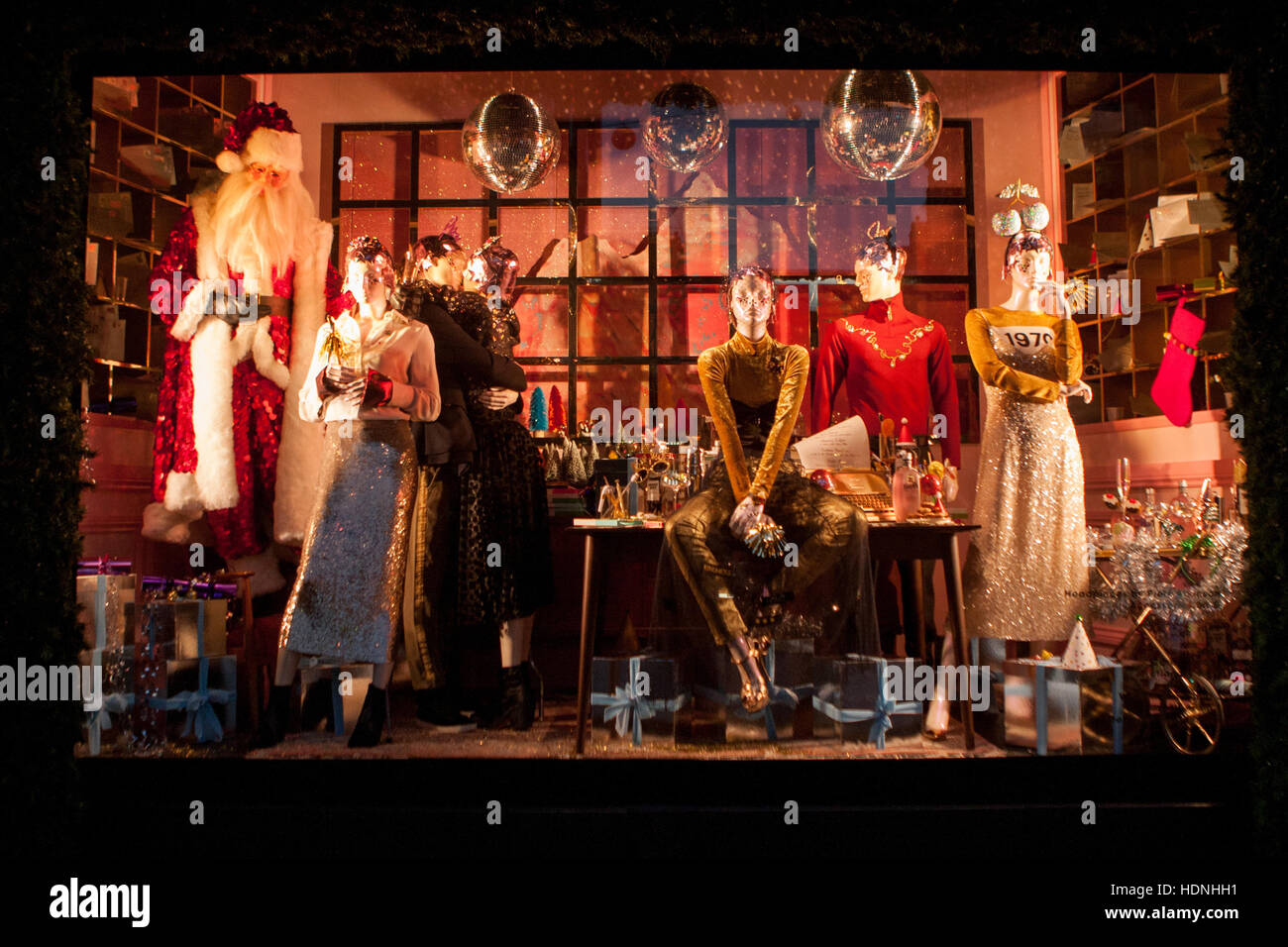 Selfridges unveil their Christmas window displays Featuring: Atmosphere ...