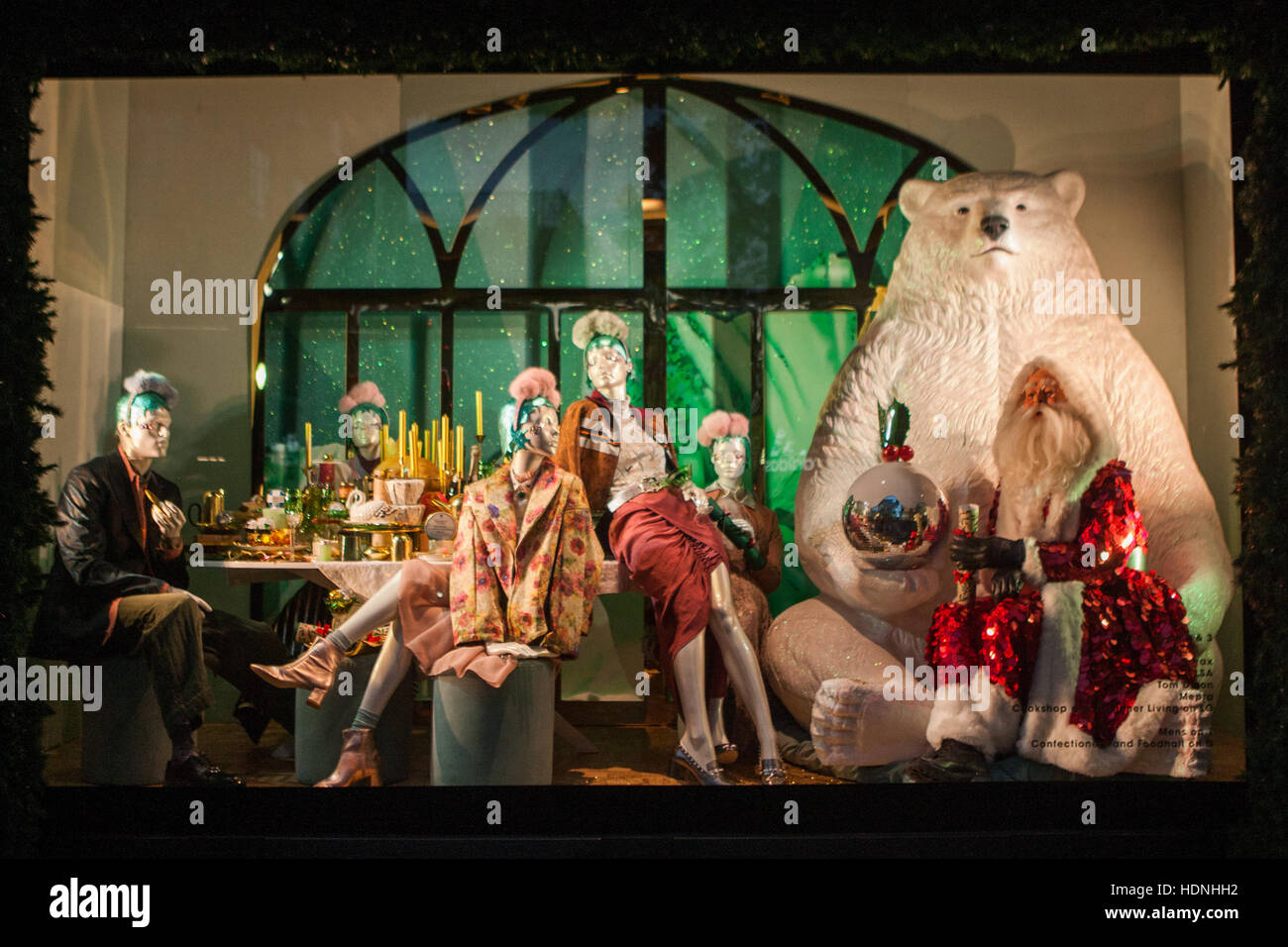 Selfridges unveil their Christmas window displays Featuring: Atmosphere ...