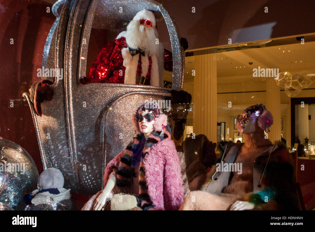 Selfridges unveil their Christmas window displays Featuring: Atmosphere ...