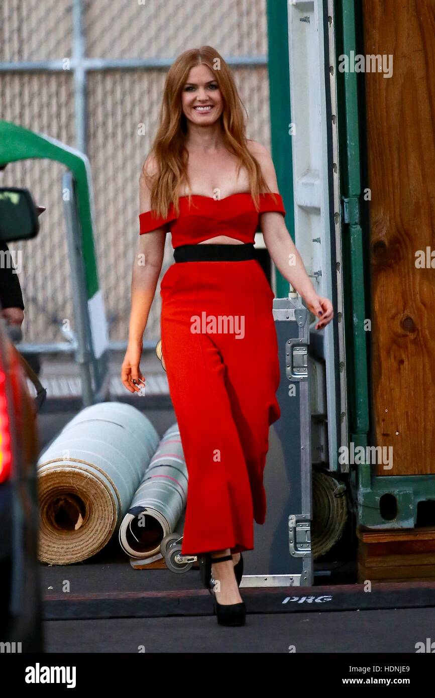 Isla Fisher seen leaving the ABC studios after Jimmy Kimmel Live ...