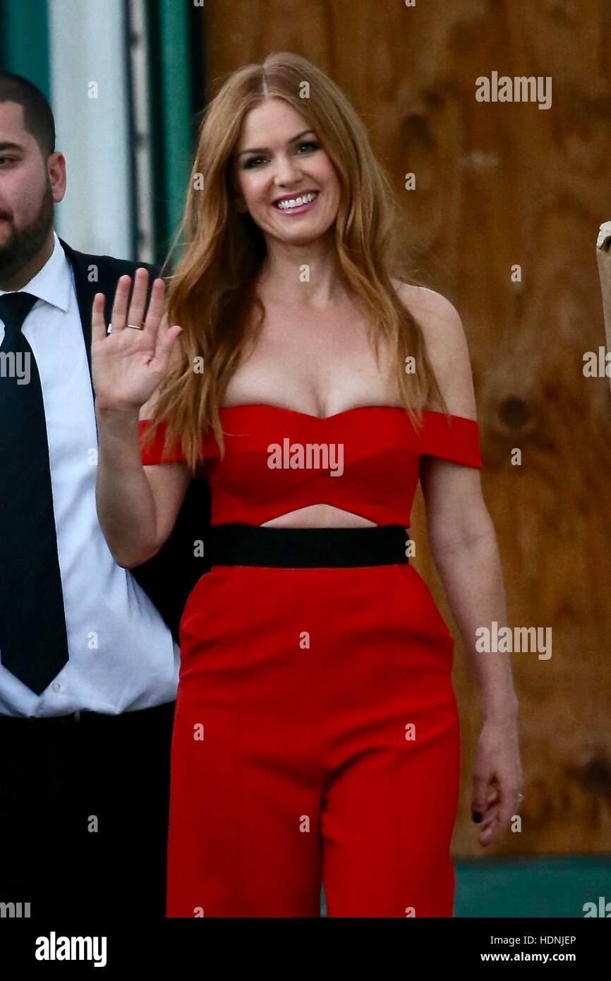Isla Fisher seen leaving the ABC studios after Jimmy Kimmel Live ...