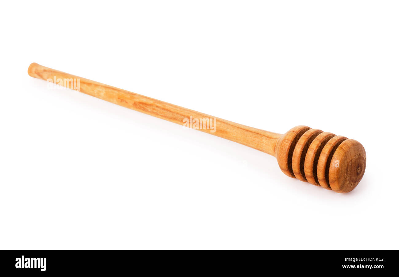 Honey dipper isolated on white background Stock Photo - Alamy