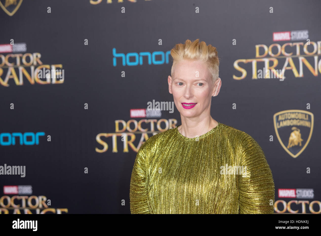 Premiere of Disney and Marvel Studios' Doctor Strange Featuring: Tilda ...