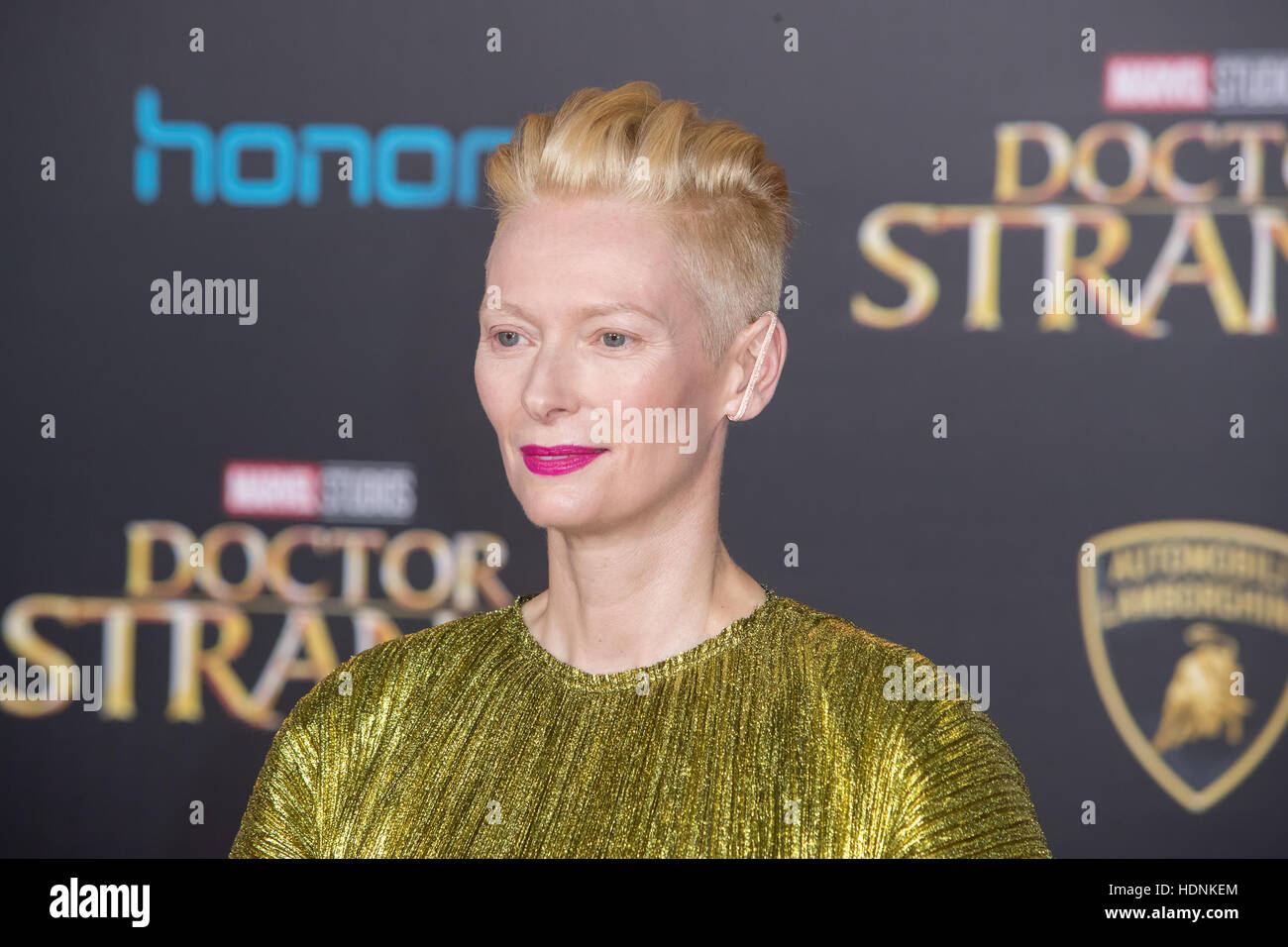 Premiere of Disney and Marvel Studios' Doctor Strange Featuring: Tilda ...