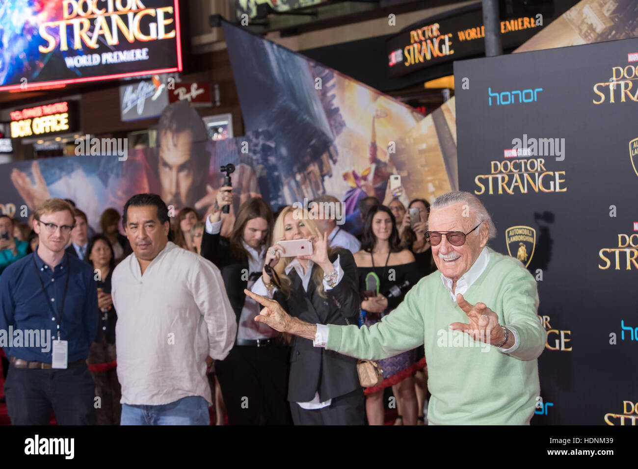 Premiere of Disney and Marvel Studios' Doctor Strange Featuring: Stan ...
