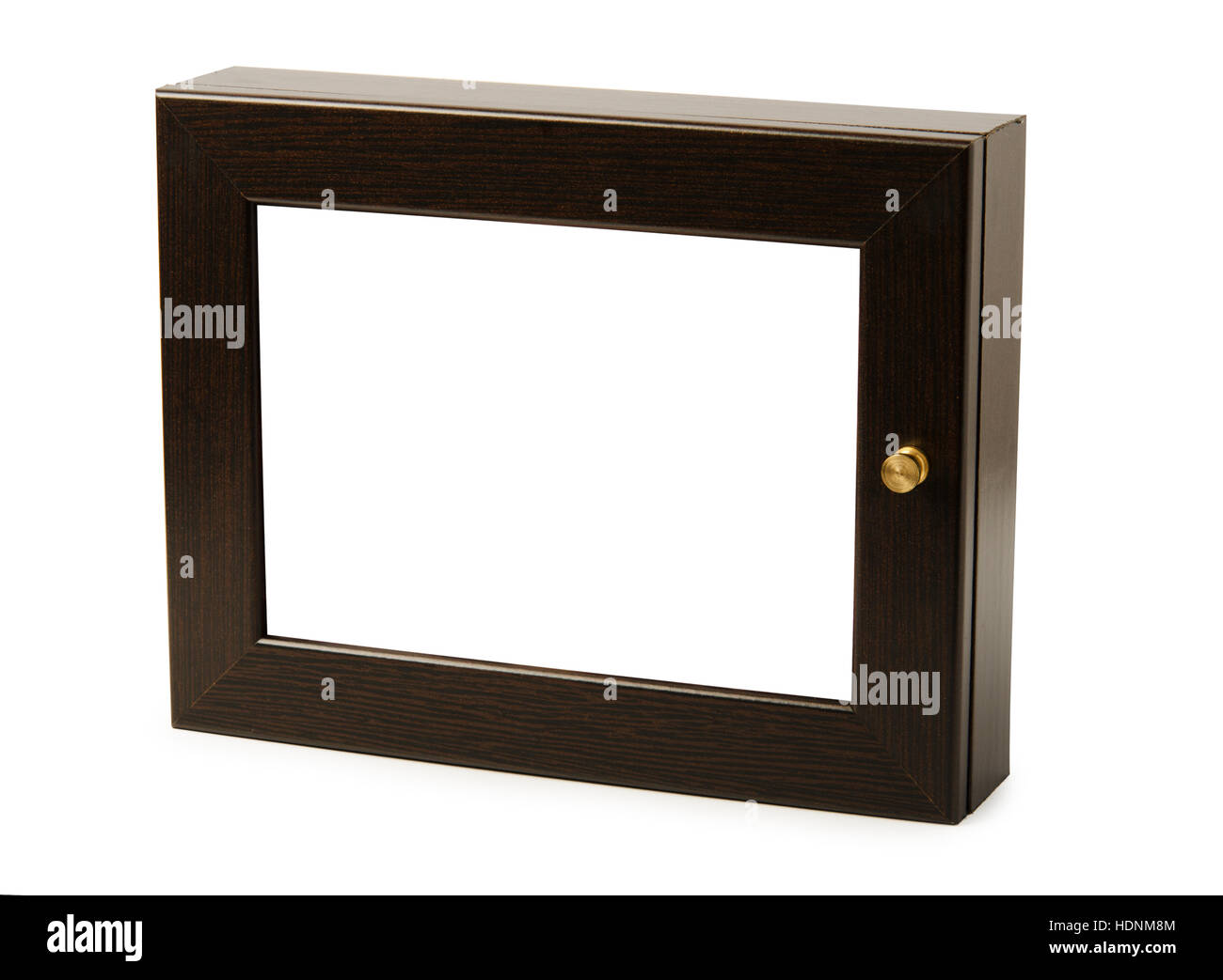 Wooden key holder box isolated on a white background Stock Photo - Alamy