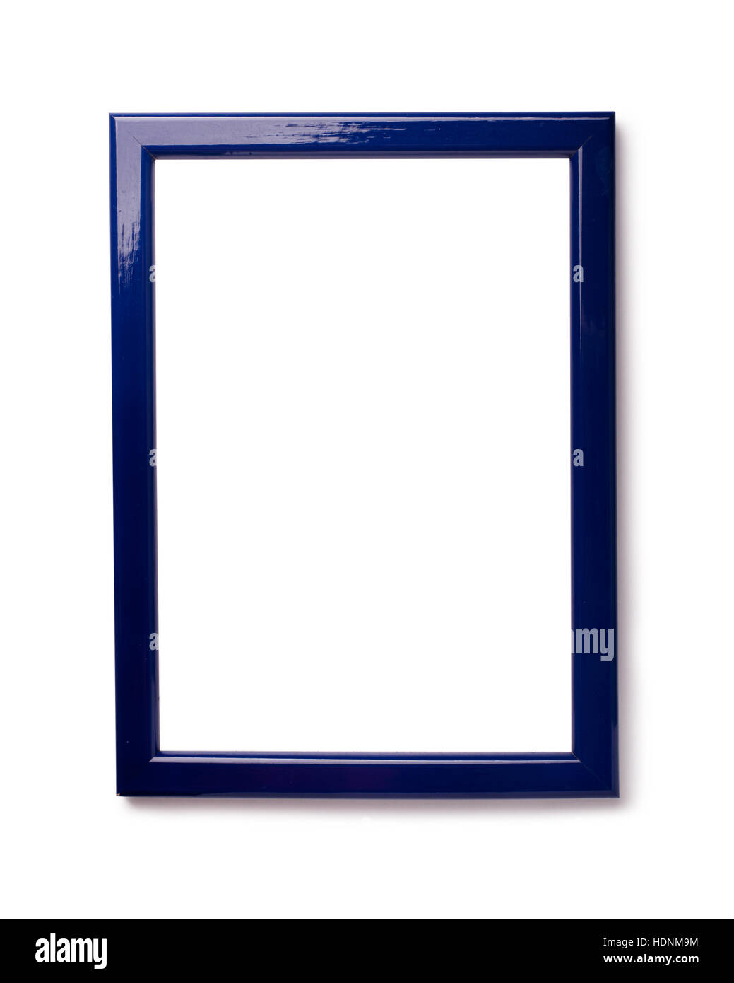 Blue photo frame isolated on a white background Stock Photo - Alamy