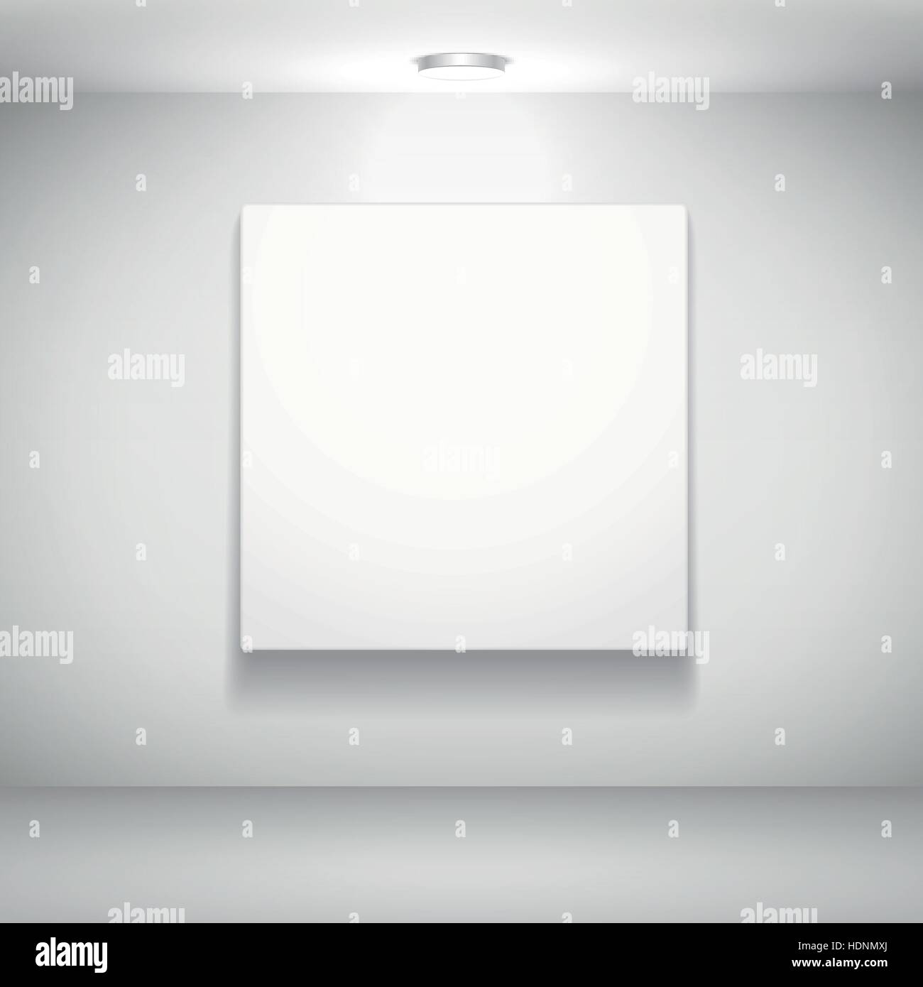 White poster on floor Stock Vector Images - Alamy