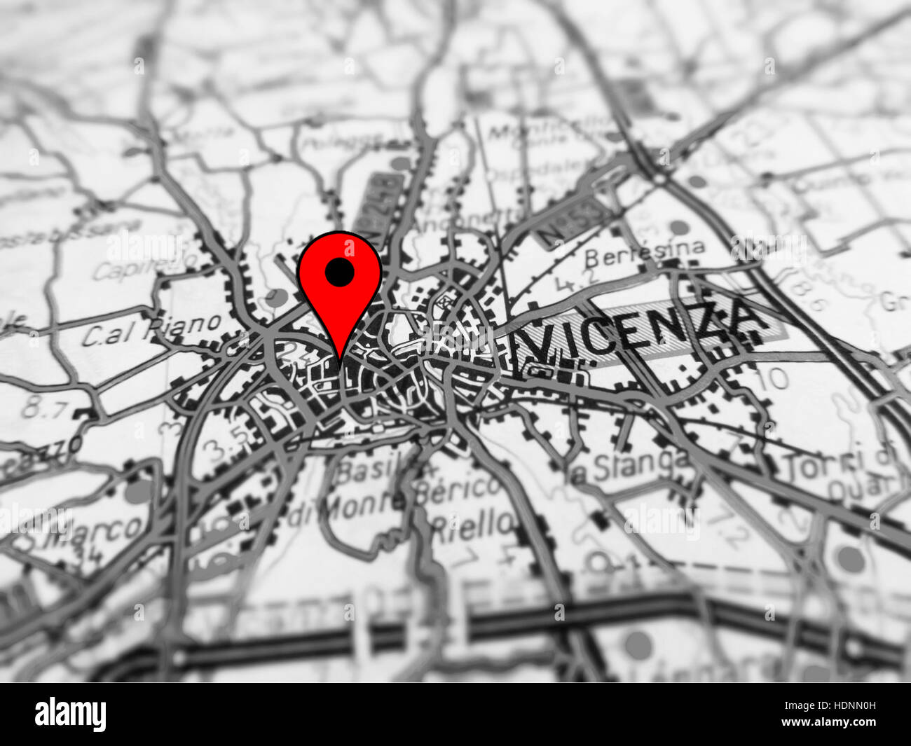 Vicenza map hi-res stock photography and images - Alamy