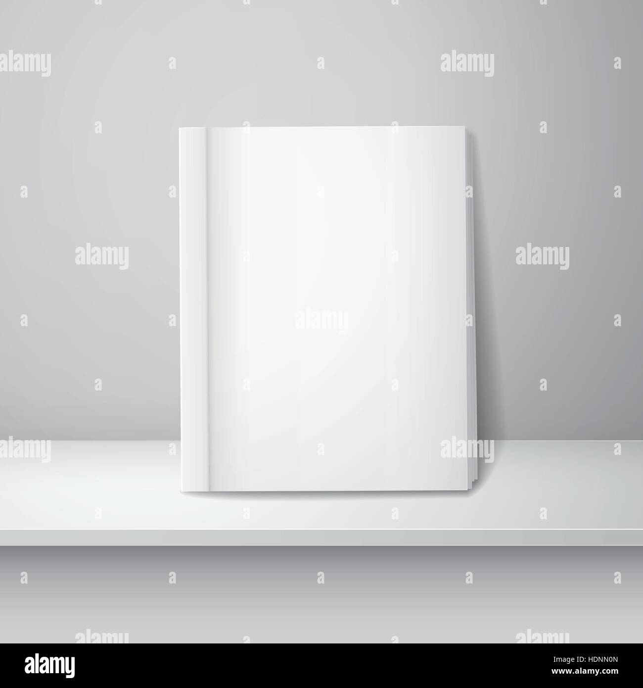 White shelf mockup realistic Stock Vector Images - Alamy
