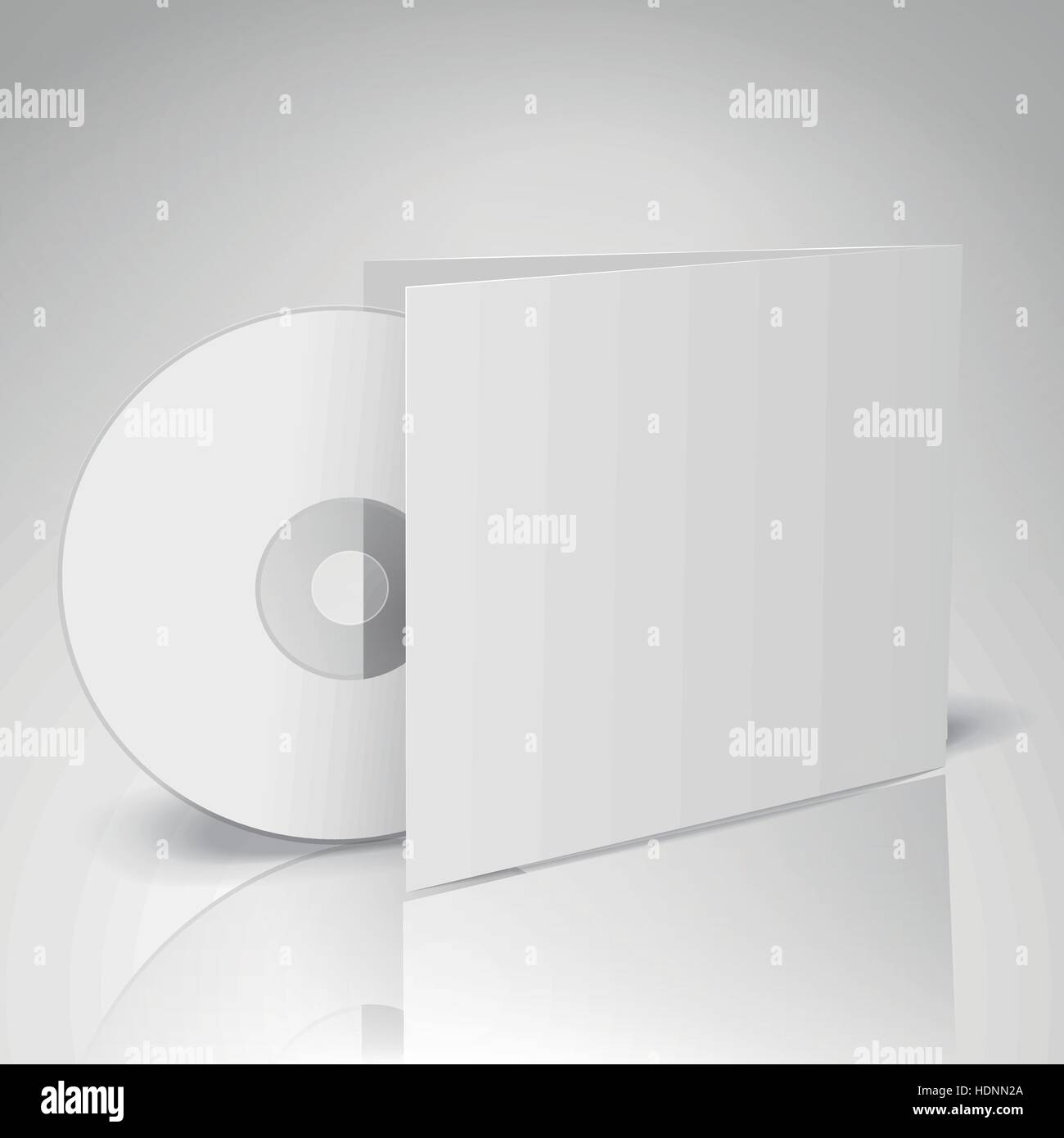 3d vector blank compact disk with gray background Stock Vector Image ...