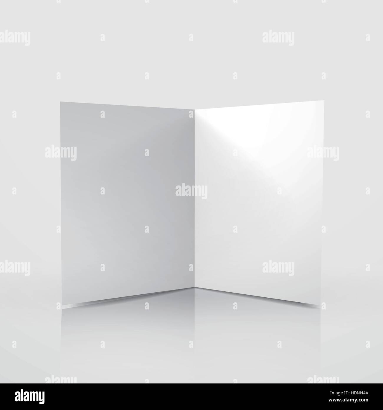 3d vector blank card template on white background Stock Vector Image ...